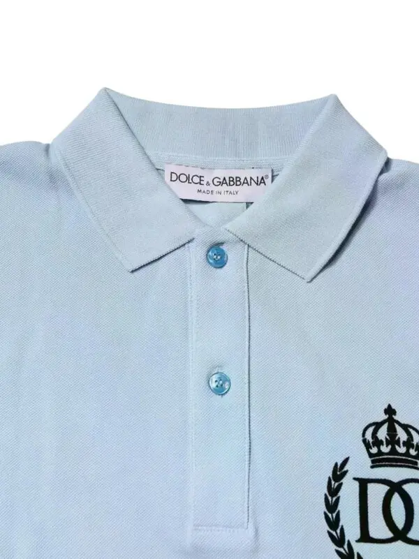 Dolce & Gabbana Logo-embroidered Polo Shirt
