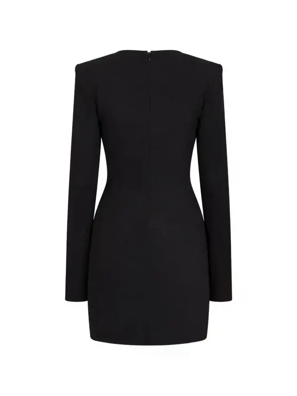 Dsquared2 Draped V-neck Long-sleeve Dress