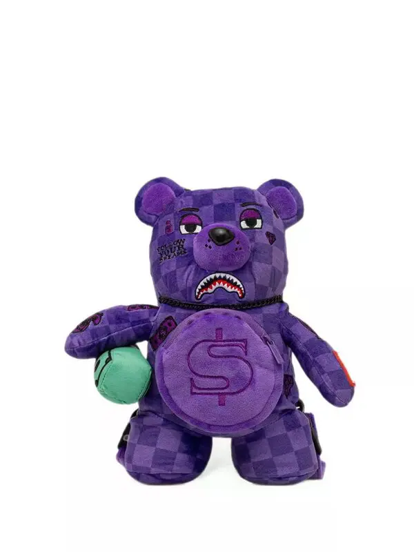 SPRAYGROUND Teddy Bear Backpack With Shark Mouth Embroidery