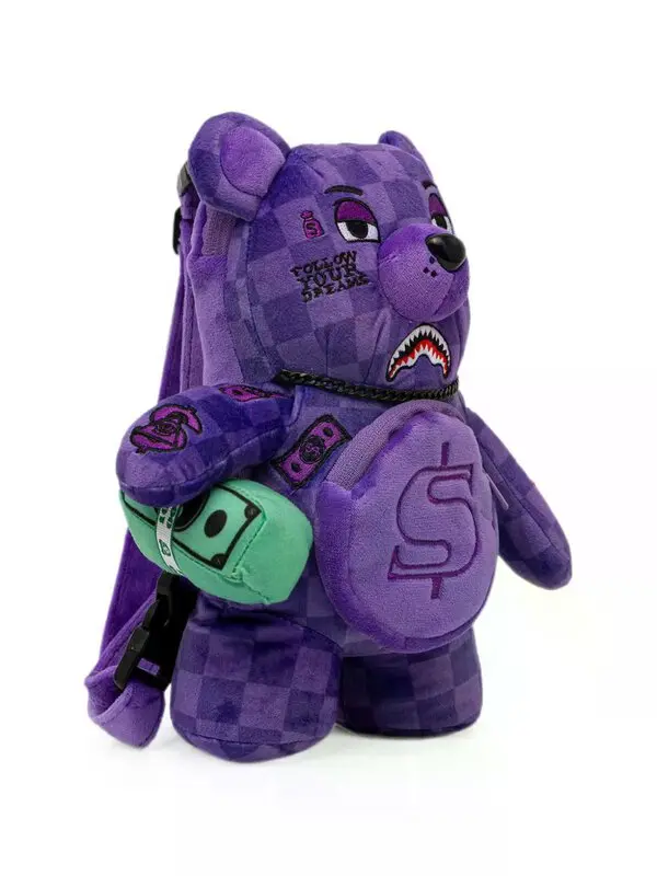 SPRAYGROUND Teddy Bear Backpack With Shark Mouth Embroidery
