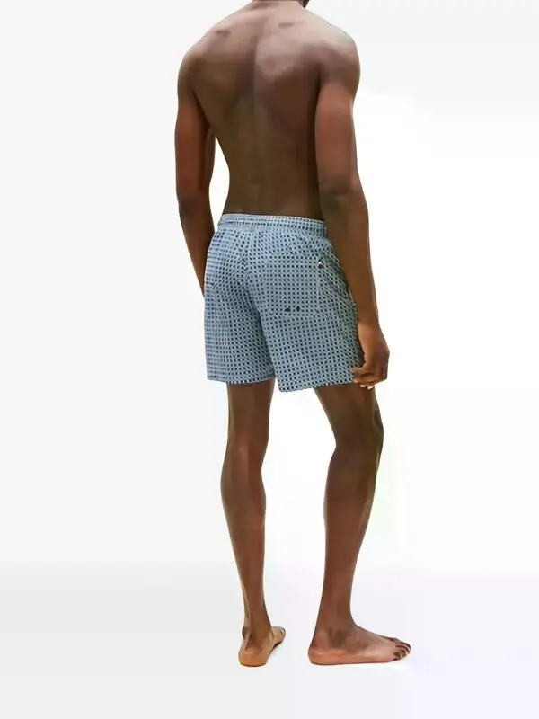 Tommy Hilfiger Geometric Print Drawstring Swim Shorts