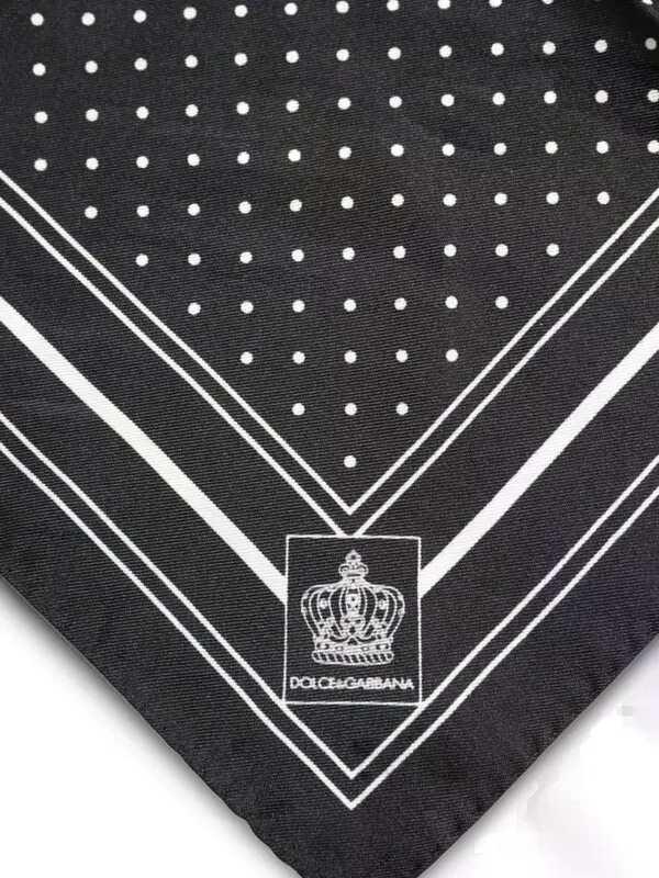 Dolce & Gabbana Polka-dot Silk Pocket Square
