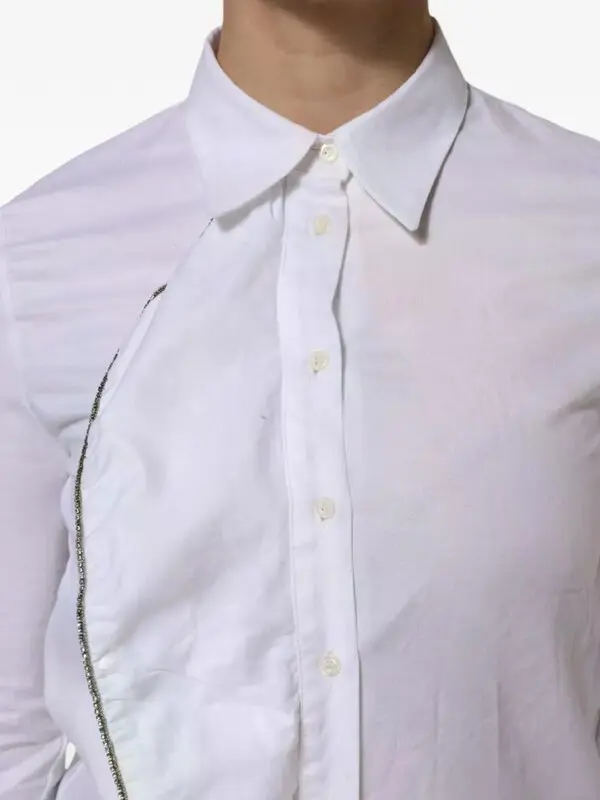 AGLINI Embellished Asymmetrical Shirt