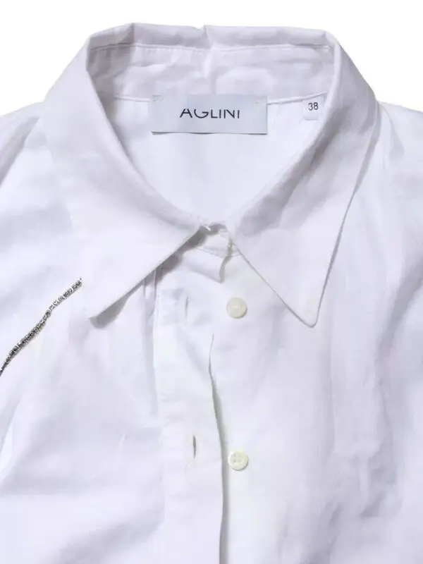 AGLINI Embellished Asymmetrical Shirt