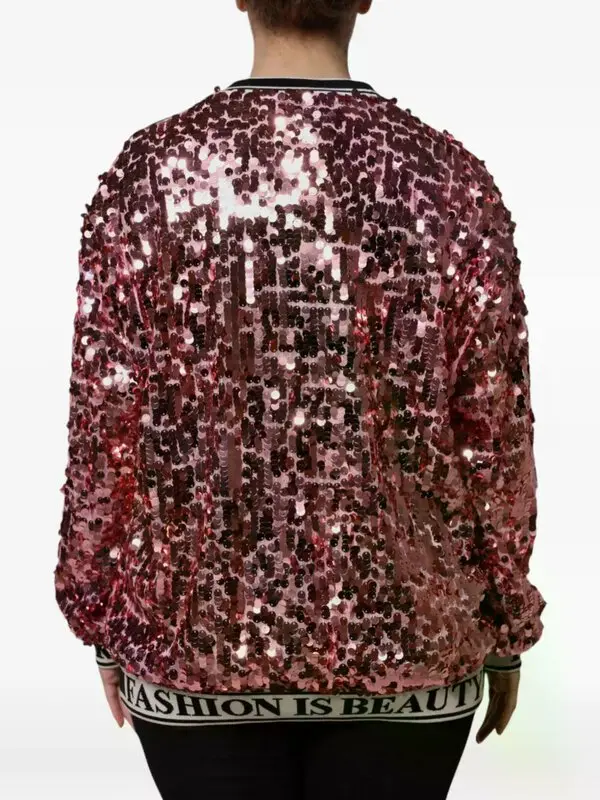 Dolce & Gabbana Sequin Embellished Crewneck Sweatshirt