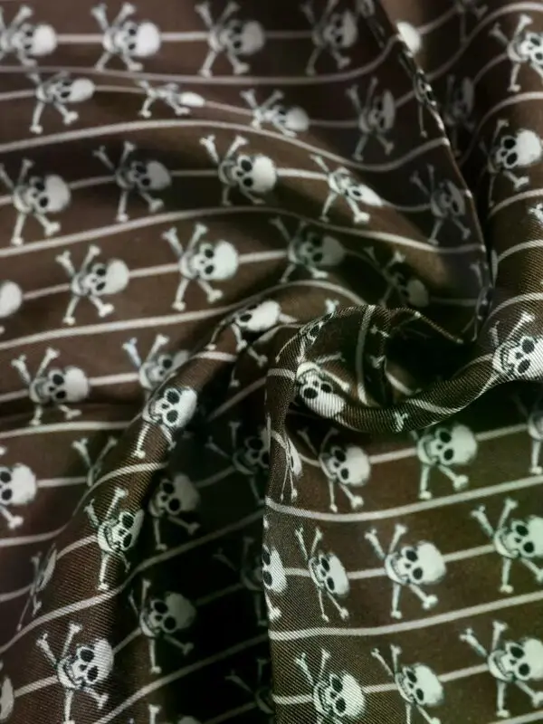 Dolce & Gabbana Skull-pattern Silk Pocket Square