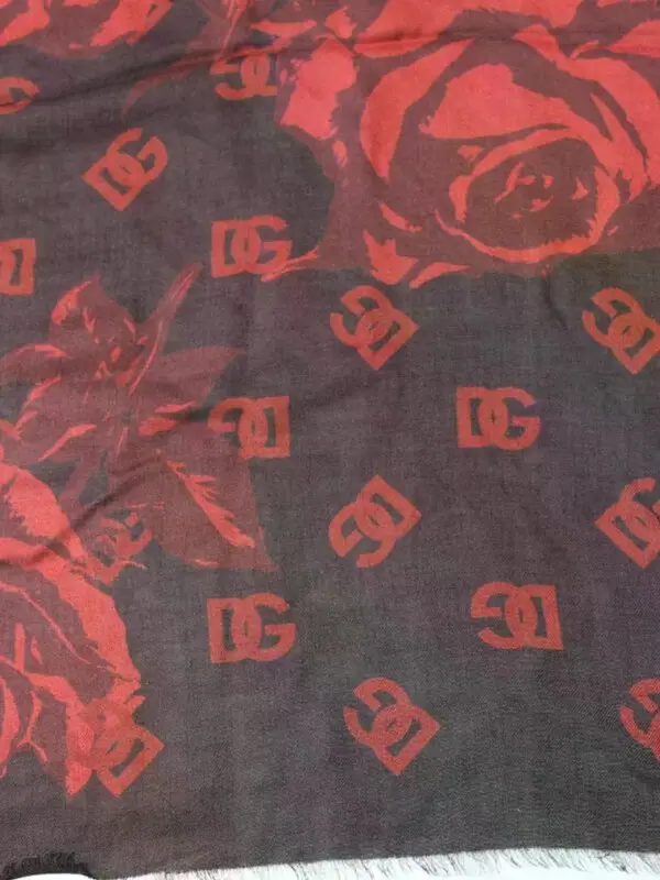 Dolce & Gabbana Rose-print Scarf