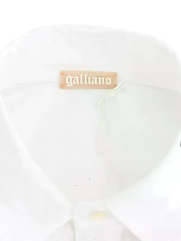 John Galliano Peter Pan Collar Short-sleeved Shirt