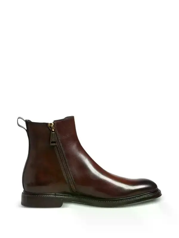 Dolce & Gabbana Polished Leather Chelsea Boots
