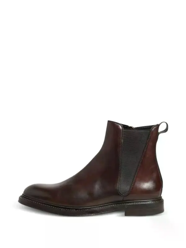 Dolce & Gabbana Polished Leather Chelsea Boots
