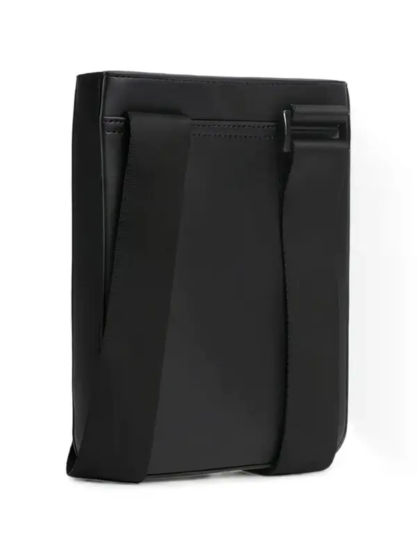 Tommy Hilfiger Logo Print Messenger Bag - Black