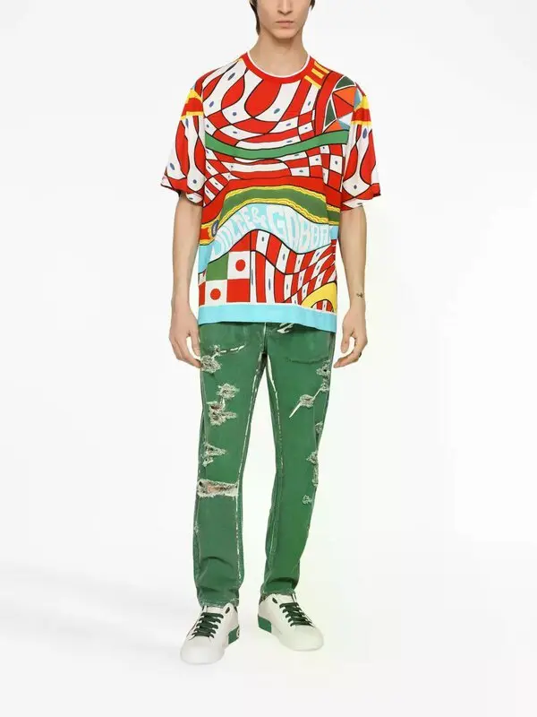 Dolce & Gabbana Graphic-print Cotton T-shirt