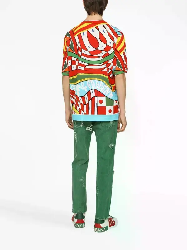 Dolce & Gabbana Graphic-print Cotton T-shirt
