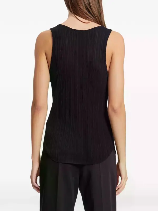 ANN DEMEULEMEESTER Rase Serafino Ribbed Knit Tank Top