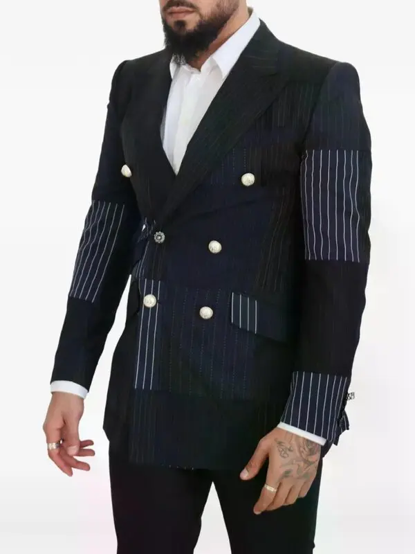 Dolce & Gabbana Patchwork Double-breasted Blazer