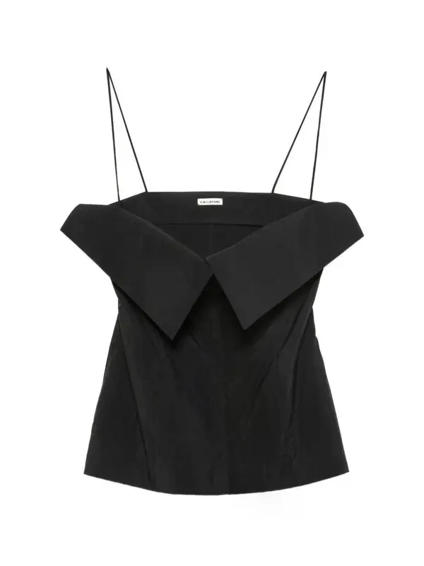 A.M.G. Square Neck Spaghetti Strap Top