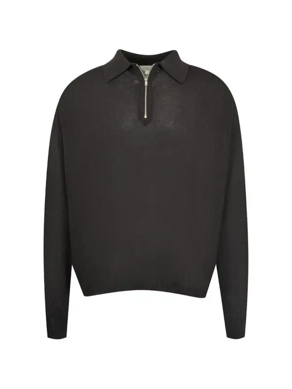 Studio Nicholson Zip-up Polo Sweater