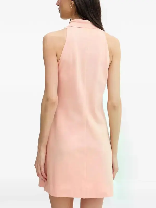 Lacoste Sleeveless Mini Polo Dress With Piqué Texture