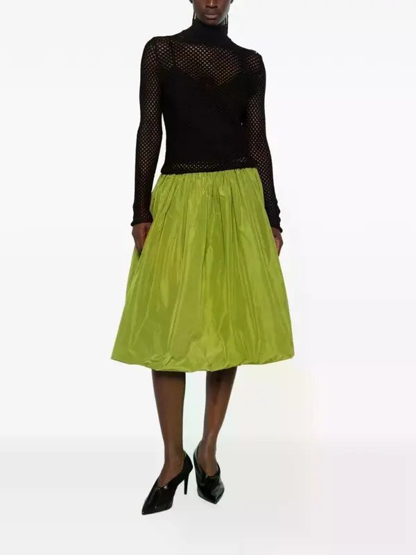A.M.G. Gathered Balloon-hem Skirt