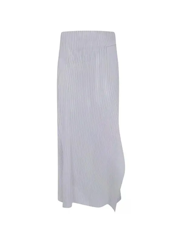 Issey Miyake Pleated Maxi Skirt - Grey