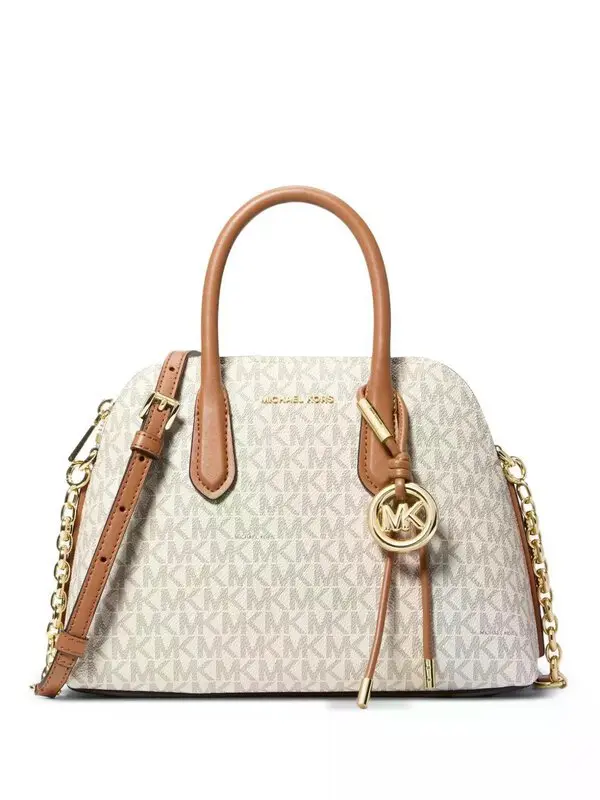 Michael Kors Medium Freddie Monogram Tote Bag - Neutrals