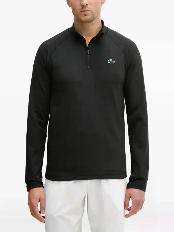 Lacoste Half-zip Sweatshirt With Logo Patch