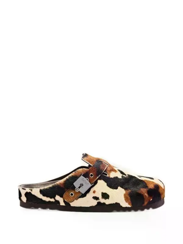 DR. SCHOLL'S SHOES Grace Cow-print Clogs - White