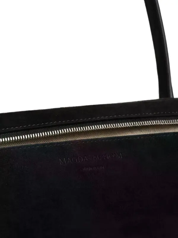 Magda Butrym Brigitte Trapeze Floral-detail Tote Bag - Black