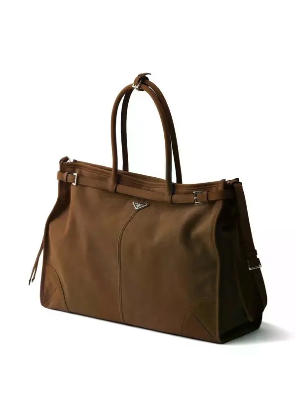 Prada Bonnie Nubuck Leather Tote Bag
