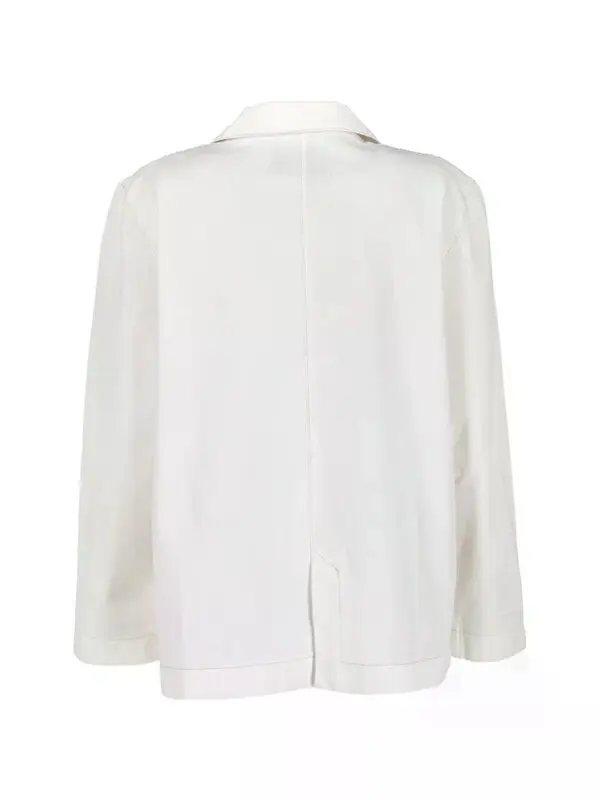 Vintage Cristina Santandrea Cotton Crest Patch Blazer