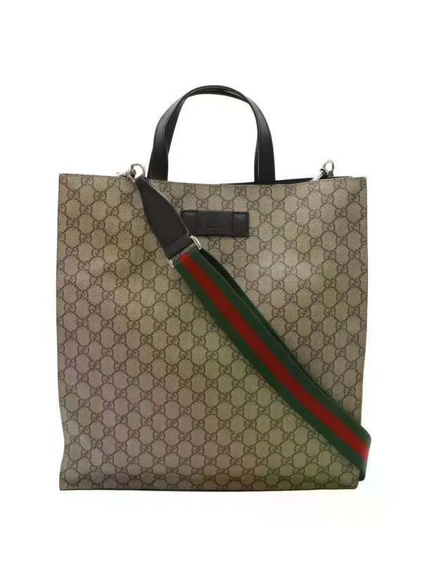 Gucci Gg Supreme Web Vertical Satchel