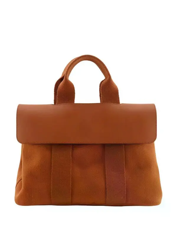Hermès Toile And Swift Valparaiso Pm Handbag - Orange