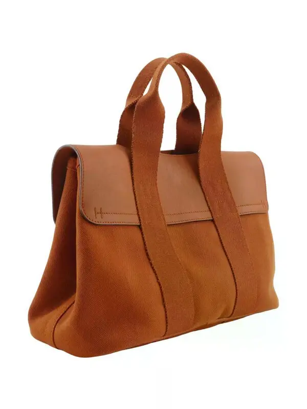 Hermès Toile And Swift Valparaiso Pm Handbag - Orange