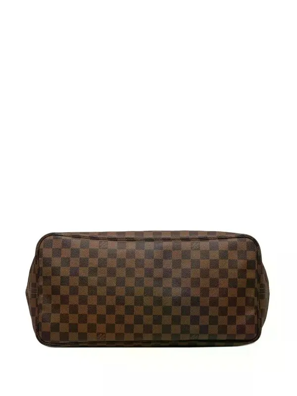 LOUIS VUITTON 2009 Damier Ebene Neverfull Gm Tote Bag - Brown