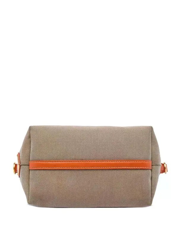 Prada Canvas Canapa Logo Bow Satchel - Neutrals