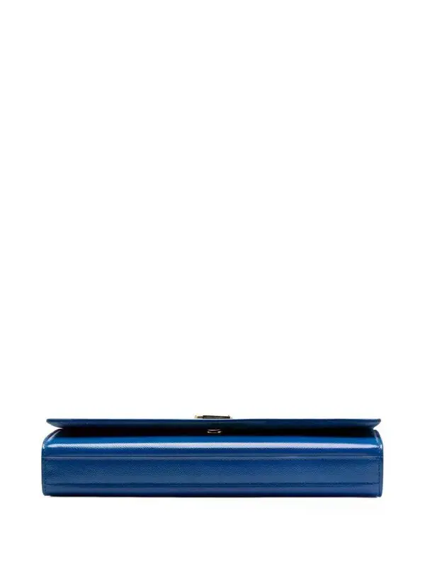 Saint Laurent Monogram Cassandre Clutch Bag - Blue