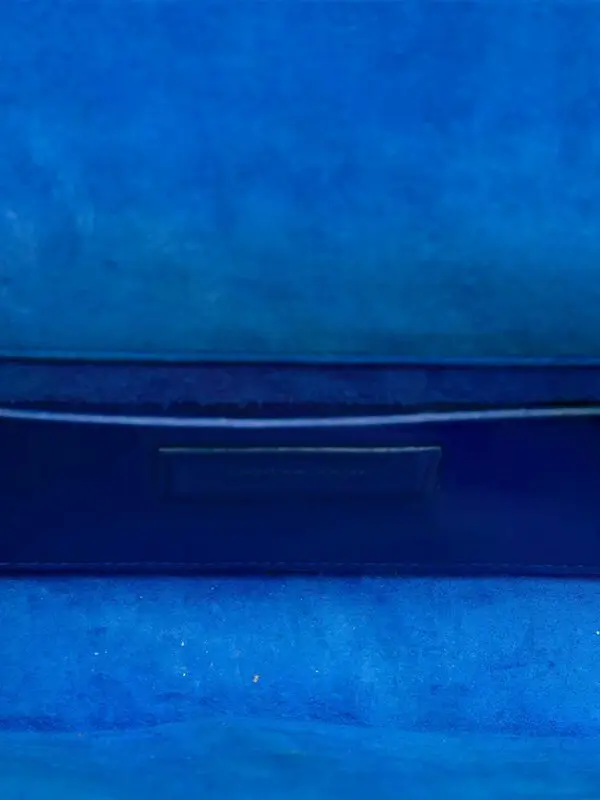 Saint Laurent Monogram Cassandre Clutch Bag - Blue