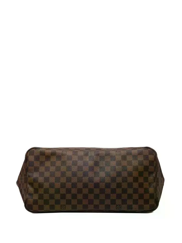 LOUIS VUITTON 2009 Damier Ebene Neverfull Gm Tote Bag - Brown