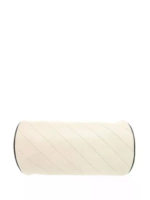 Gucci Leather Blondie Barrel Shoulder Bag - White