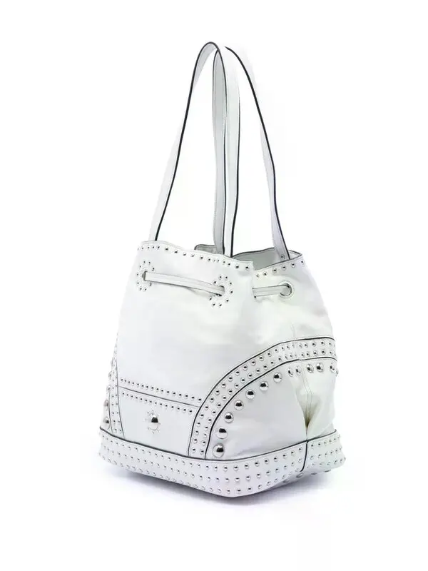 Prada Soft Calf Studded Bucket Bag