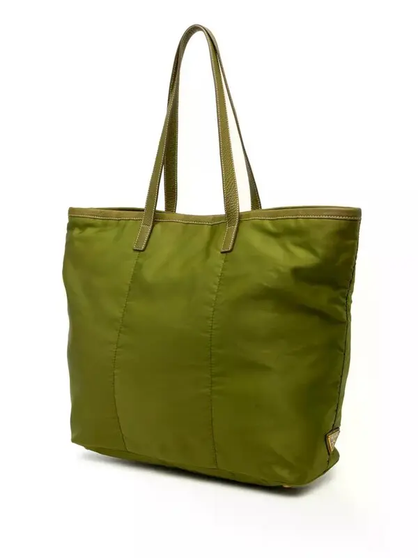 Prada Tessuto Canapa Logo Tote Bag