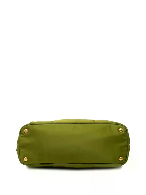 Prada Tessuto Canapa Logo Tote Bag