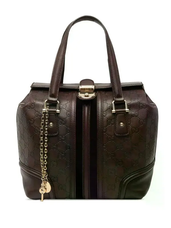Gucci Embossed Leather Handbag