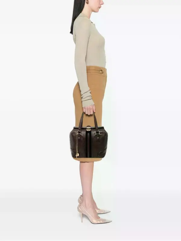 Gucci Embossed Leather Handbag