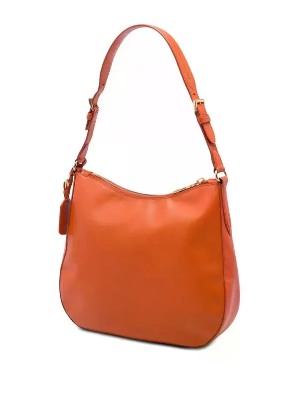Prada Saffiano Lux Shoulder Bag - Orange