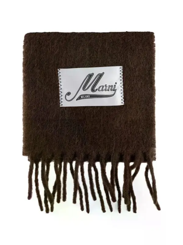 Marni Logo-patch Fringed Scarf