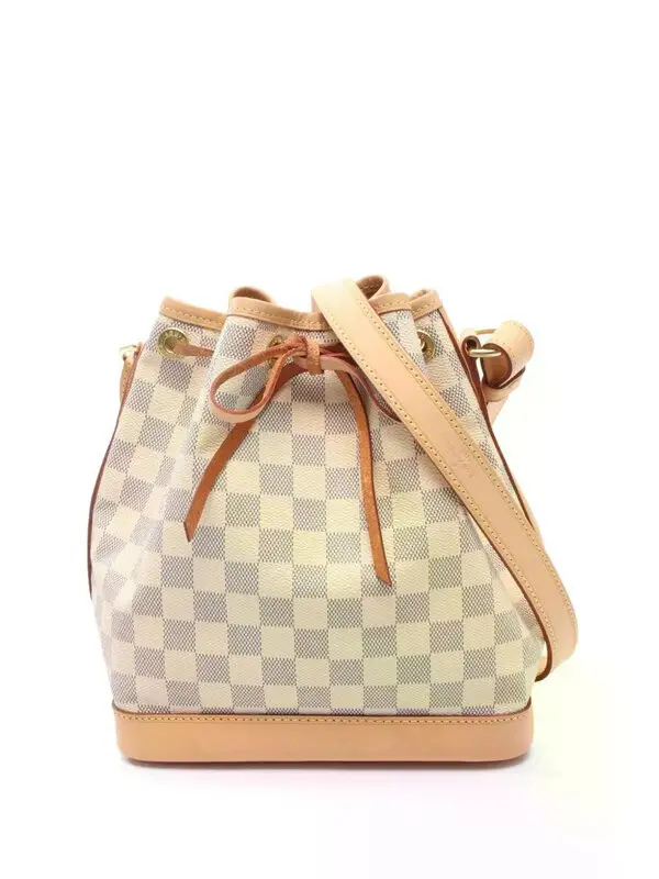 LOUIS VUITTON Damier Azur Noe Bb Bucket Bag - White