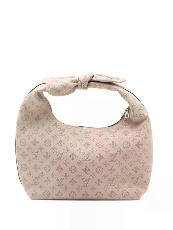 LOUIS VUITTON Monogram Mahina Why Knot Mm Shoulder Bag
