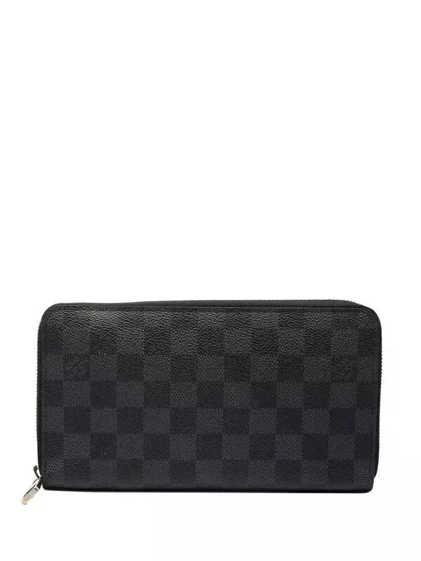 LOUIS VUITTON 2012 Damier Graphite Zippy Organizer Wallet Long Wallets - Black