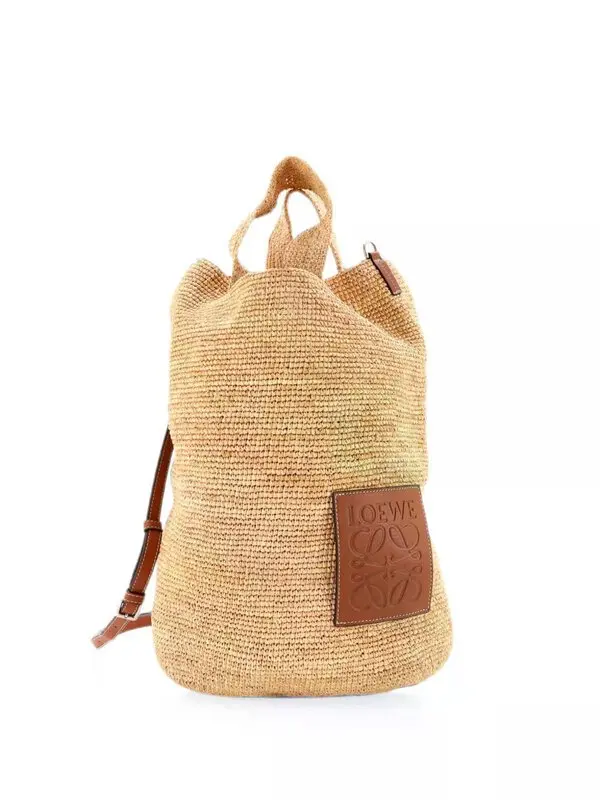 Loewe Slit Straw Large Tote Bag